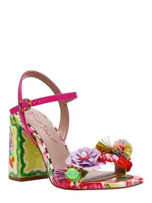 Betsey Johnson Masen Ankle Strap Sandal - Bright Multi