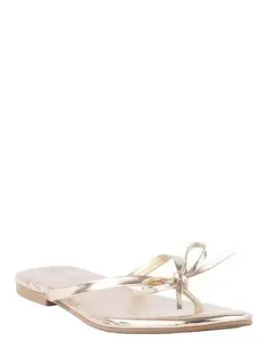 Seychelles Bow Flip Flop - Gold