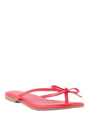 Seychelles Bow Flip Flop - Tomato