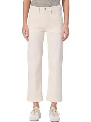 Paige Quincy Ankle Straight Leg Jeans - Quartz Sand