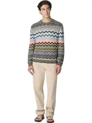 Missoni Crew-neck Chevron Pullover - Multicoloured