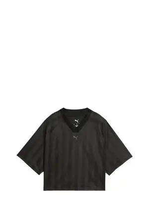 PUMA League Jersey Crop Top - Puma Black