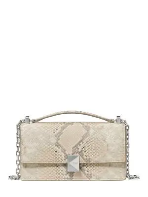 Kate Spade New York Deco Snakeskin Embossed Leather Convertible Crossbody Bag - Neutral Multi