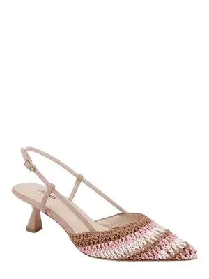 L'Agence Nantes Slingback Pumps Pink Multi