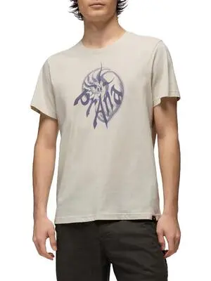Prana Heritage Nautilus Organic Cotton Graphic T-shirt - Beach Pebble