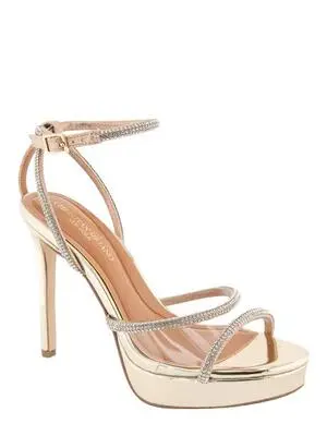 Christian Siriano Nicola Platform Sandals - Clear/platino