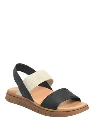 BØRN Amabel Slingback Sandal - Black Leather