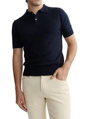 DL1961 Cotton & Cashmere Polo - Navy