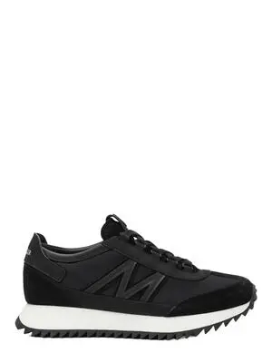 Moncler Pacey2 Sneakers In Suede And Nubuck - Black