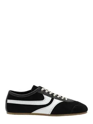 Dries Van Noten Leather And Suede Sneakers - Black
