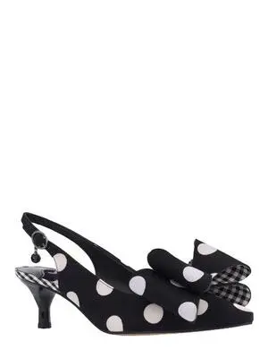 J. Reneé Delmare Slingback Pump - Black/white