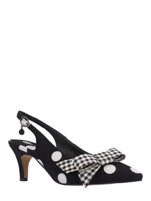J. Reneé Taylin Slingback Pump - Black/white