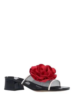 J. Reneé Myla Block Heel Sandal - Black/white/red