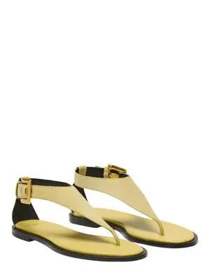 Balmain Anthem Suede Sandals - Beige