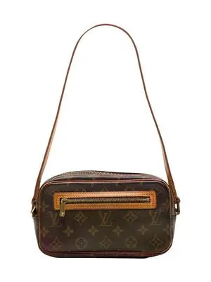 LOUIS VUITTON 2002 Monogram Pochette Cite Shoulder Bag - Brown