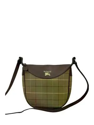 Burberry 20th Century Vintage Check Canvas Crossbody Bag - Brown