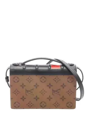 LOUIS VUITTON Monogram Reverse Book Wearable Wallet Crossbody Bag - Brown