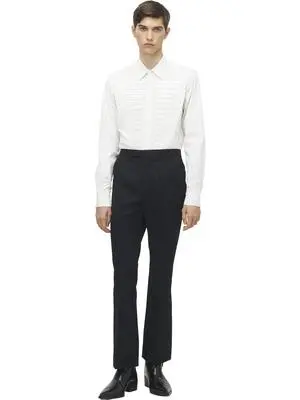 Alexander McQueen Wool Gabardine Tailored Trousers - Black