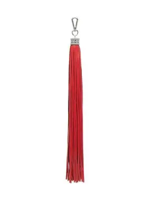 Alexander McQueen Leather Tassel Charm - Red