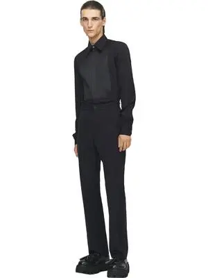 Alexander McQueen Straight Leg Tailored Trousers - Black