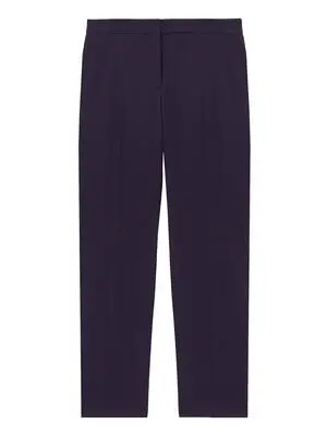 Alexander McQueen Grain De Poudre Cigarette Trousers - Violet