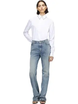 Alexander McQueen Straight Leg Jeans - Washed Blue