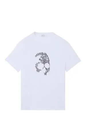 Alexander McQueen Lace Skull T-shirt - Black