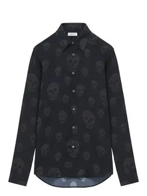 Alexander McQueen Skull Print Shirt - Black