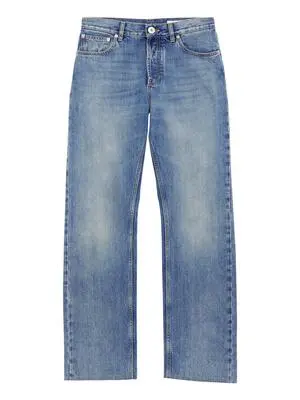 Alexander McQueen Straight Leg Jeans - Washed Blue