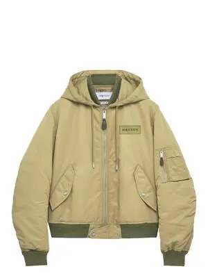 Alexander McQueen Hooded Nylon Jacket - Beige