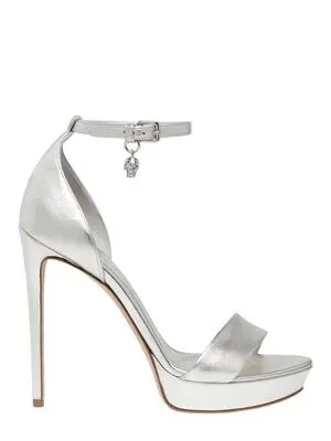 Alexander McQueen Jewel Platform Sandal - Silver
