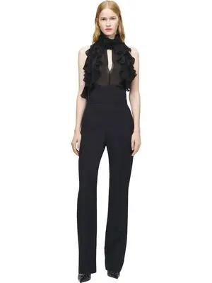 Alexander McQueen High-waisted Tailored Trousers - Black