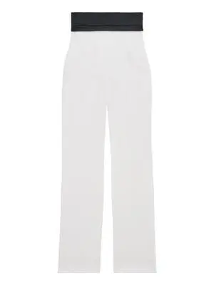 Alexander McQueen High-waisted Tailored Trousers - White