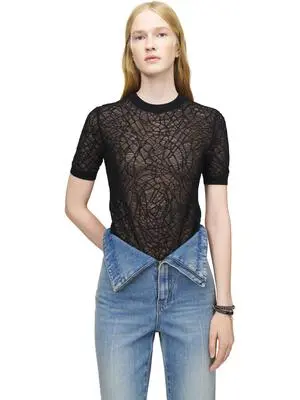 ALEXANDER MCQUEEN Spider Lace Top