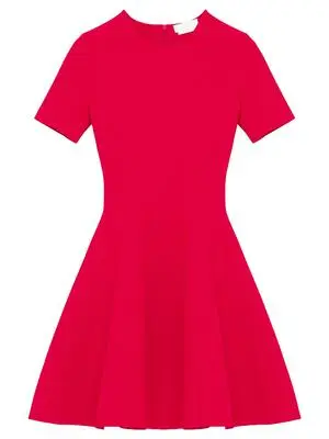 Alexander McQueen Fit And Flare Mini Dress - Red