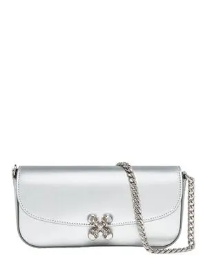 Alexander McQueen Small Skull Flower Bag - Silver