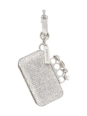 Alexander McQueen Knuckle Clutch Charm - Palladium