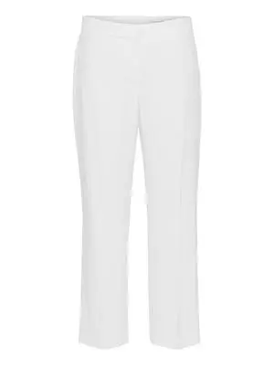 Alexander McQueen Leaf Crepe Cigarette Trousers - Light Ivory
