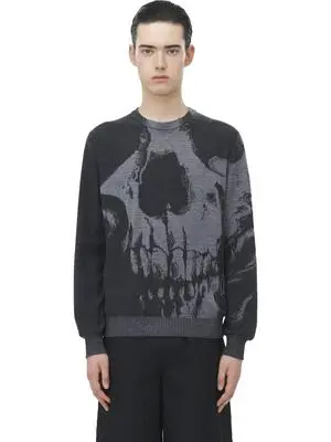 Alexander McQueen Skull Sweater - Black/grey