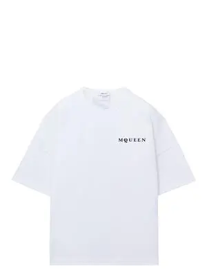 Alexander McQueen MCQUEEN Oversized Logo T-Shirt White