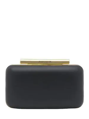 Alexander McQueen T-bar Box Clutch - Black