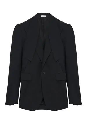 ALEXANDER MCQUEEN Reverse Lapel Single-Breasted Jacket
