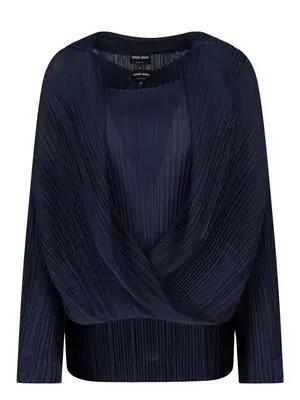 Giorgio Armani Pleated Twin-set - Blue