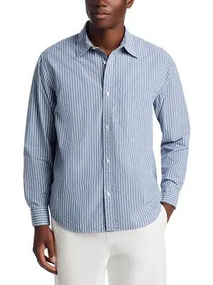 Madewell Long Sleeve Stripe Poplin Shirt - Shirting Stripe
