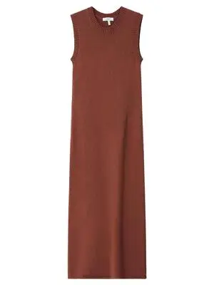 CASASOLA Violeta Midi Dress - Brown