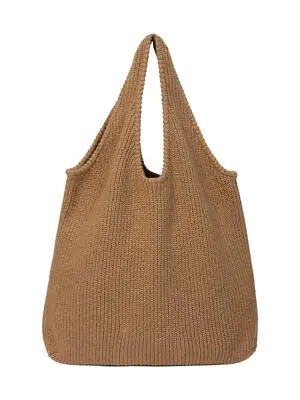 CASASOLA Costanza Knit Bag Camel