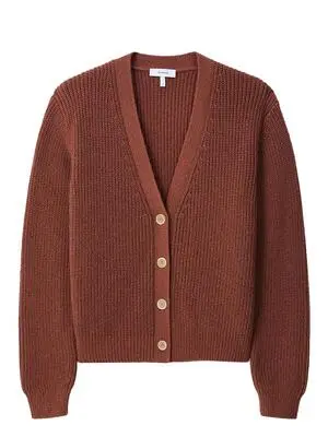 CASASOLA Aurora Cotton Cardigan - Brown