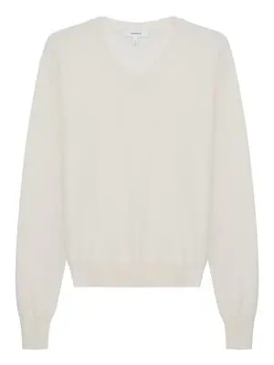 CASASOLA Giada V-neck Sweater - Tapioca