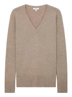 CASASOLA Celestina V-neck Pullover - Stone