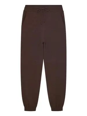 CASASOLA Fiore Cashmere Joggers - Espresso